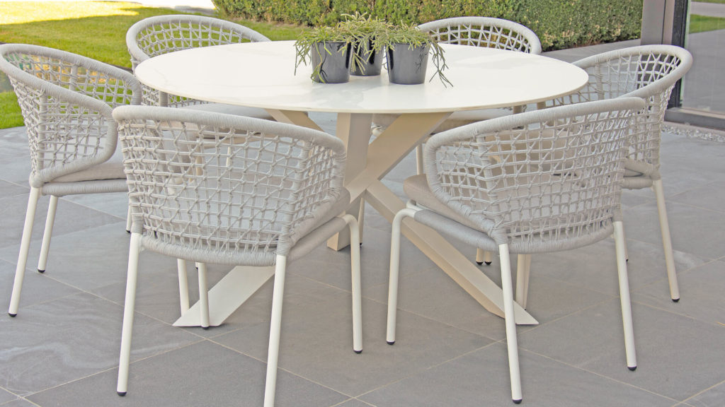 RANI Round Ceramic Outdoor Dining Table | Home Couture Miami table