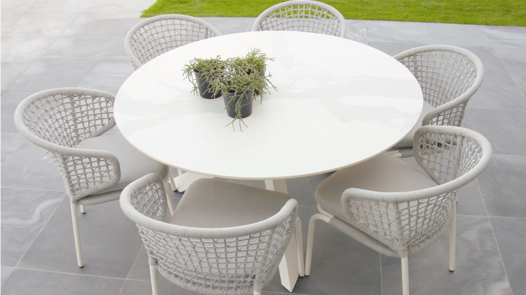 RANI Round Ceramic Outdoor Dining Table | Home Couture Miami table